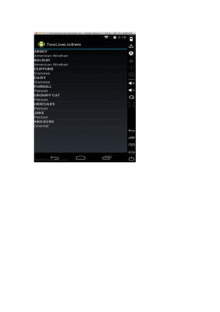 자마린.안드로이드 기본 내장레이아웃(Built-In List Item Layouts) | PDF