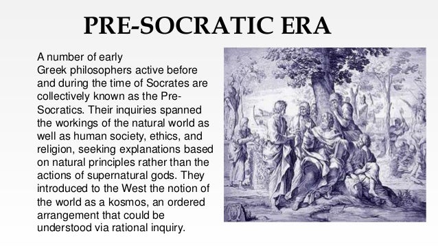 PRE SOCRATIC PHILOSOPHERS BY ALEJANDRO BSIT