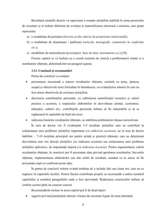 .Cerințe pentru redactarea tezei de doctorat 2019 | PDF