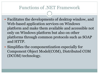 .Net framework | PPT