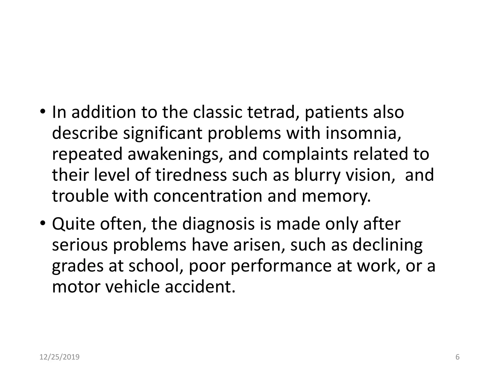 Use of Amphetamine in Narcolepsy | PPTX | Sleep Disorders | Diseases and Conditions