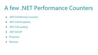 .Net Architecture and Performance Tuning | PPTX