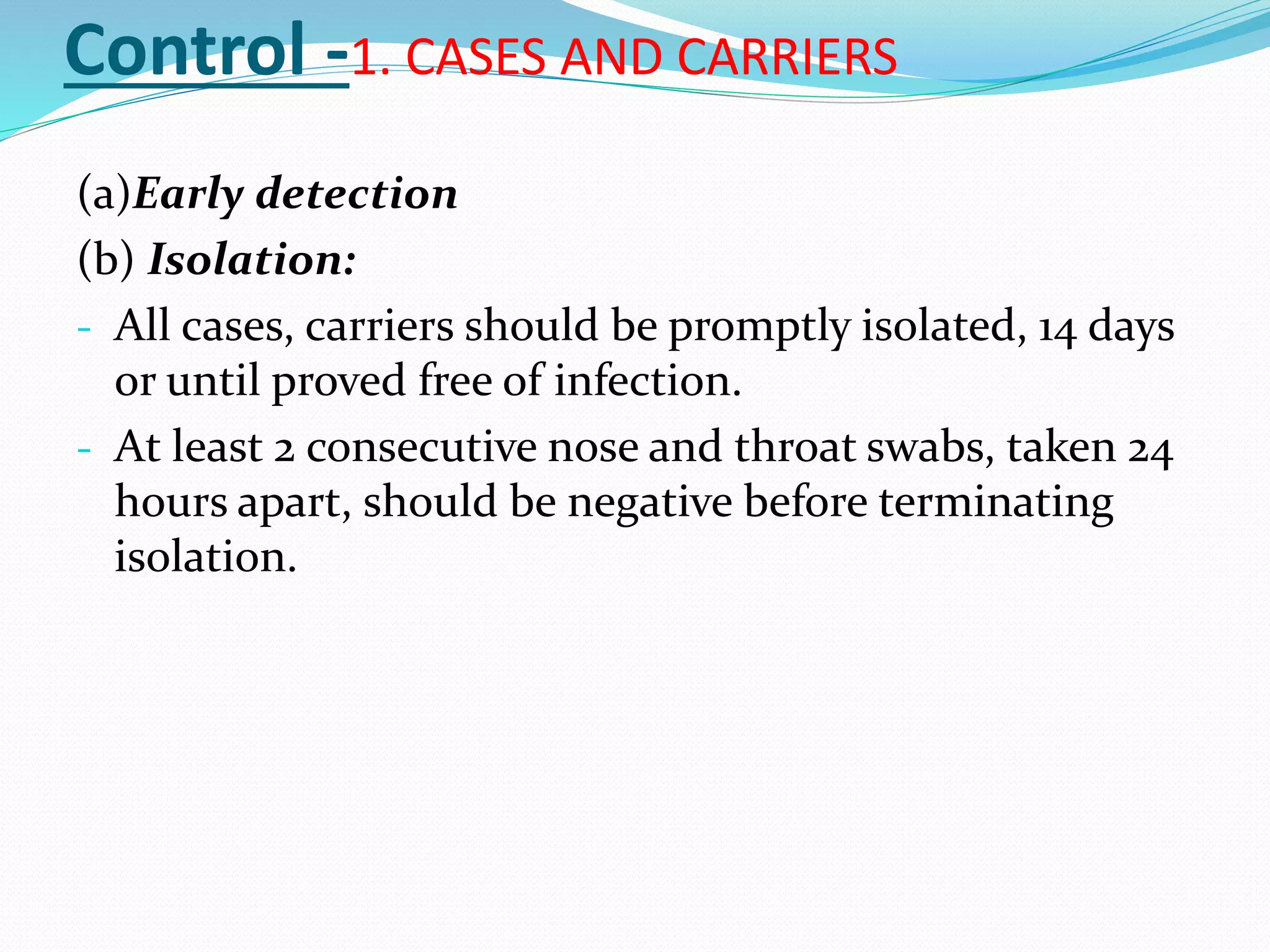Epidemiology and nursing management of communicable disease ...
