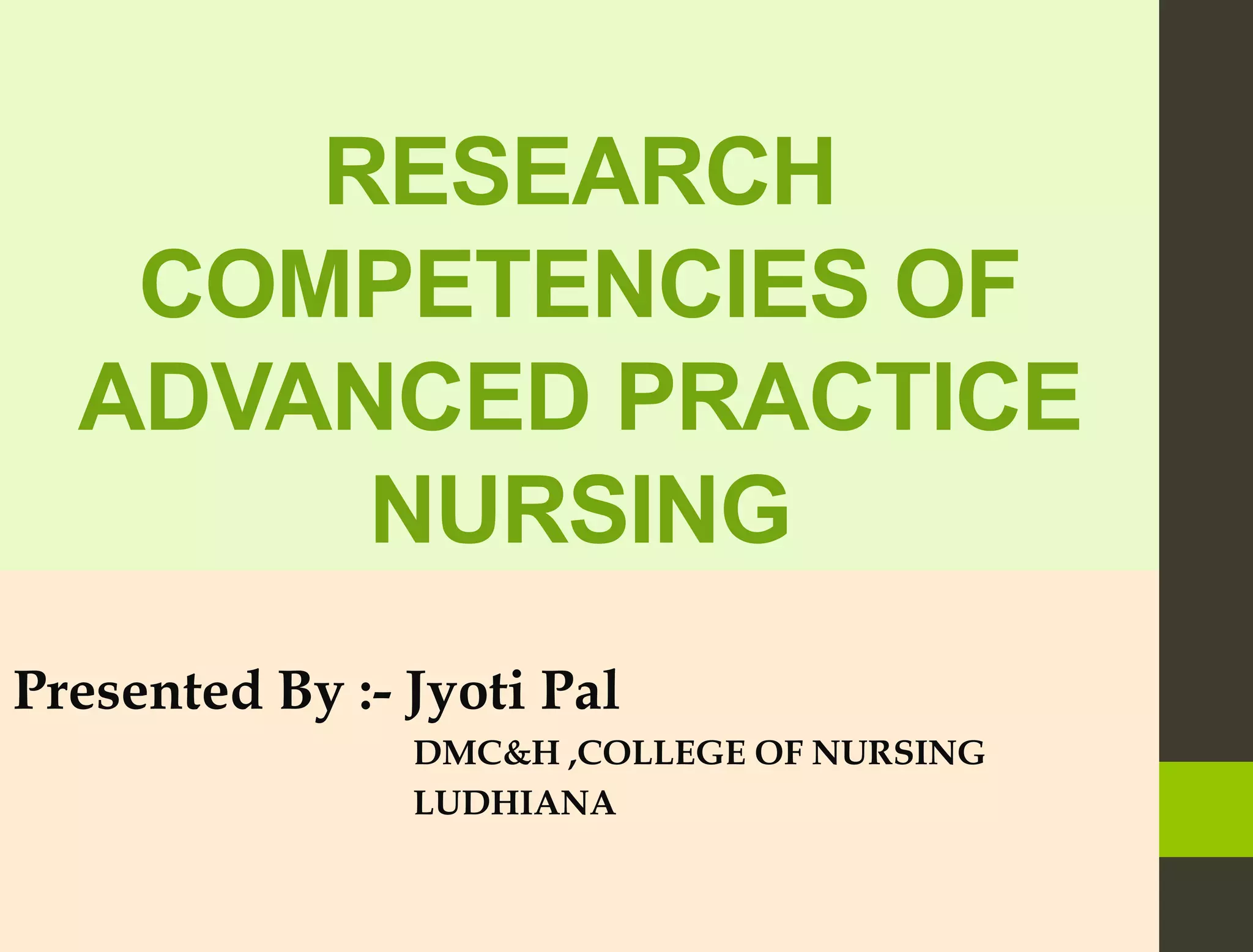 COMPETENCIES OF NURSE PRACTITONERS OR APN | PPTX