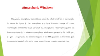 . Atmospheric window and reflectance curve | PPTX