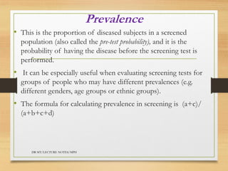 .Screening tests | PPT