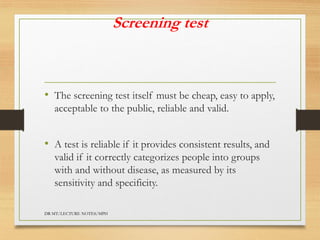 .Screening tests | PPT