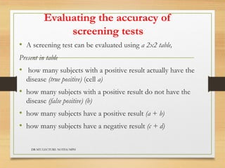 .Screening tests | PPT