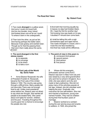 Pre post 8-th student_s edition (2) | PDF