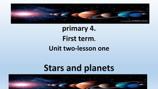 lesson about stars and planets | PPT
