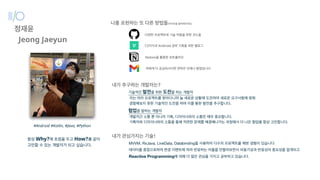 Android Developer JeongJaeyun | PPT