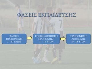η εκπαιδευση στα τμηματα υποδομης | PPT