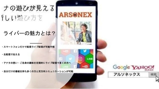 ARSONEX Talent agency livestrimingService | PPT