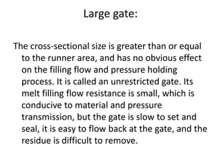 Injection mold gate type | PPTX