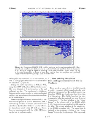 Measuring sea ice thickness with the LOZA GPR | PDF