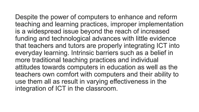 Information and Communication Technologies (ICTs) | PPTX