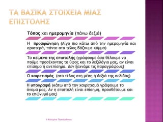 "Πώς γράφουμε επιστολή" | PPSX