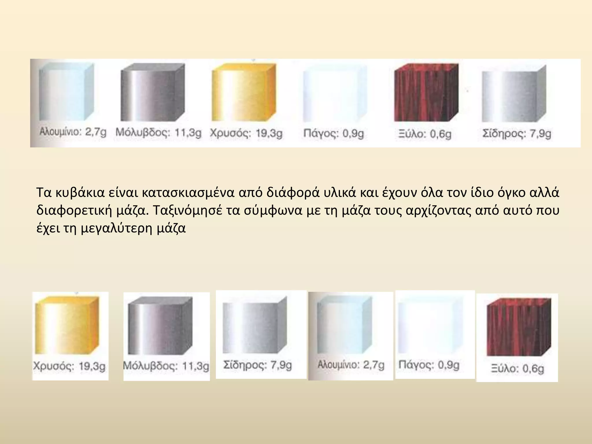 μαζα ογκος πυκνοτητα | PPT