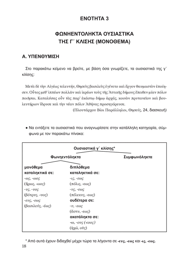 τετραδιο με ασκησεις συντακτικου αρχαια | PDF