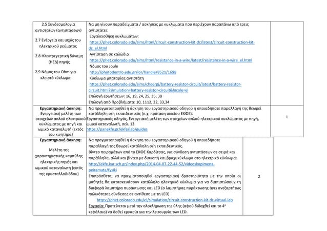 οδηγιες φυσικων επιστημων | PDF