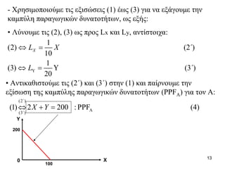 η καμπύλη παραγωγικών δυνατοτήτων | PDF