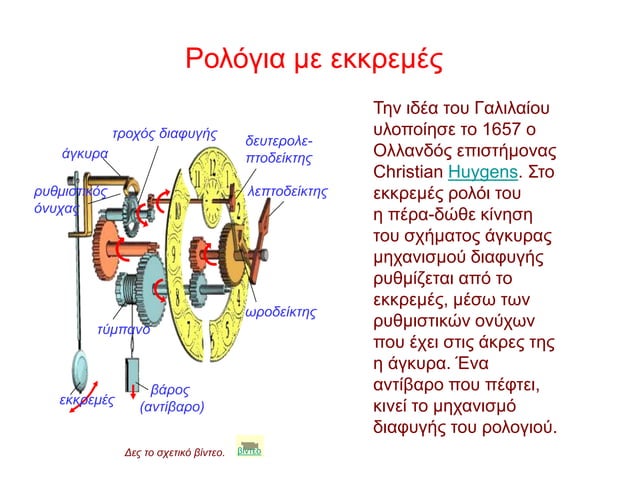 'Οργανα μέτρησης χρόνου | PPTX