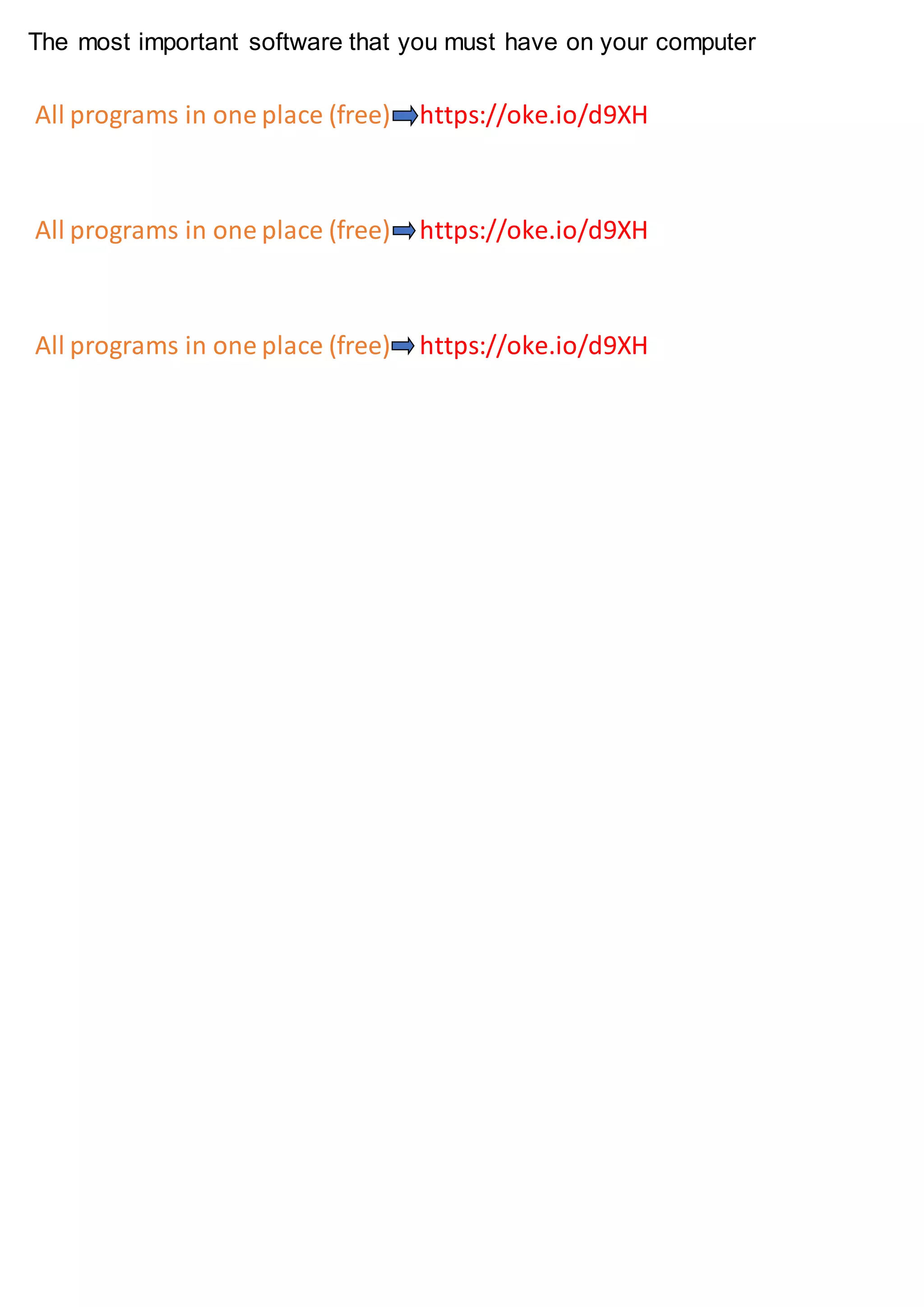 The most important software that you must have on your computer | PDF