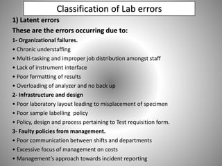 causes of laboratory errors | PDF