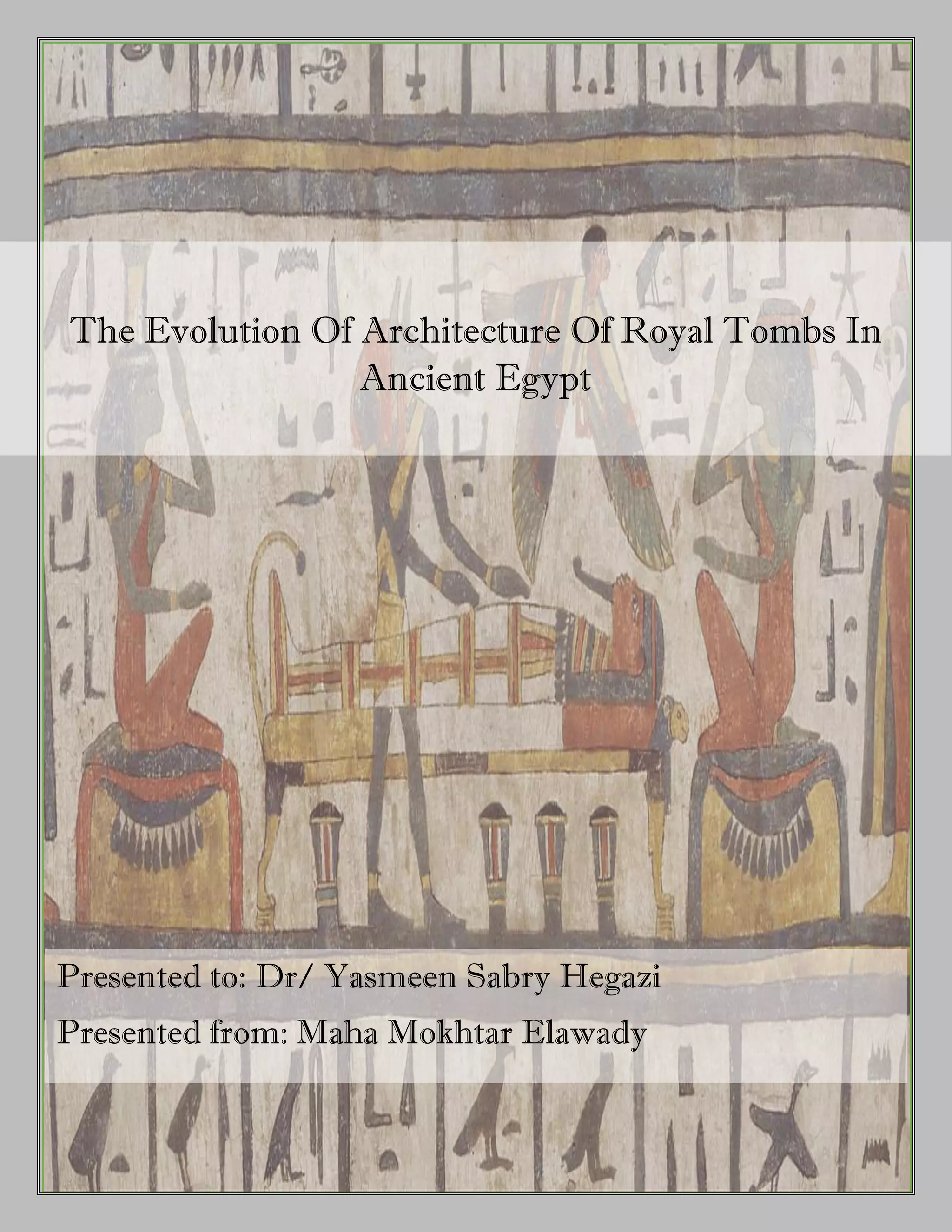 The evolution of tombs in ancient Egypt | PDF