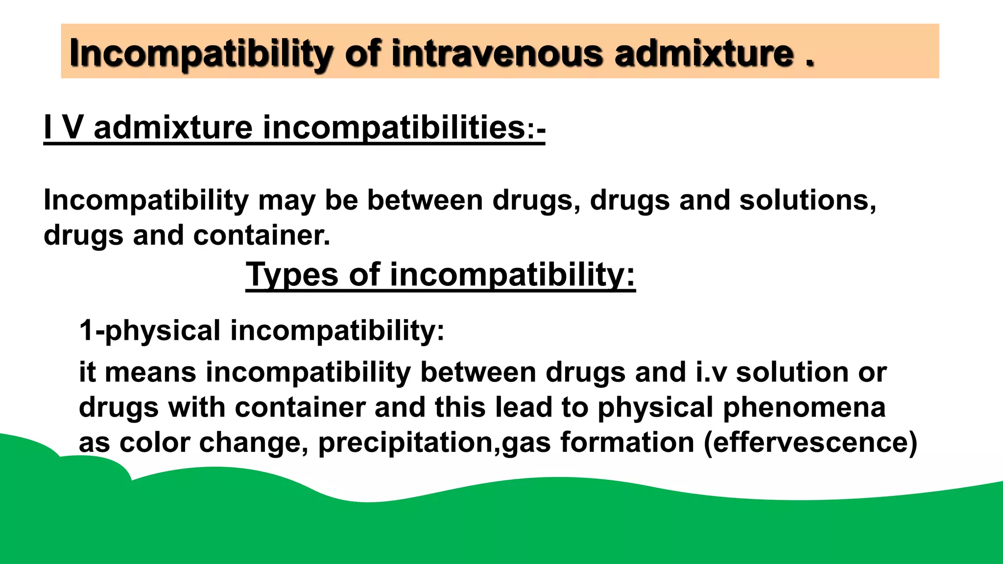 Intravenous admixtures | PPTX