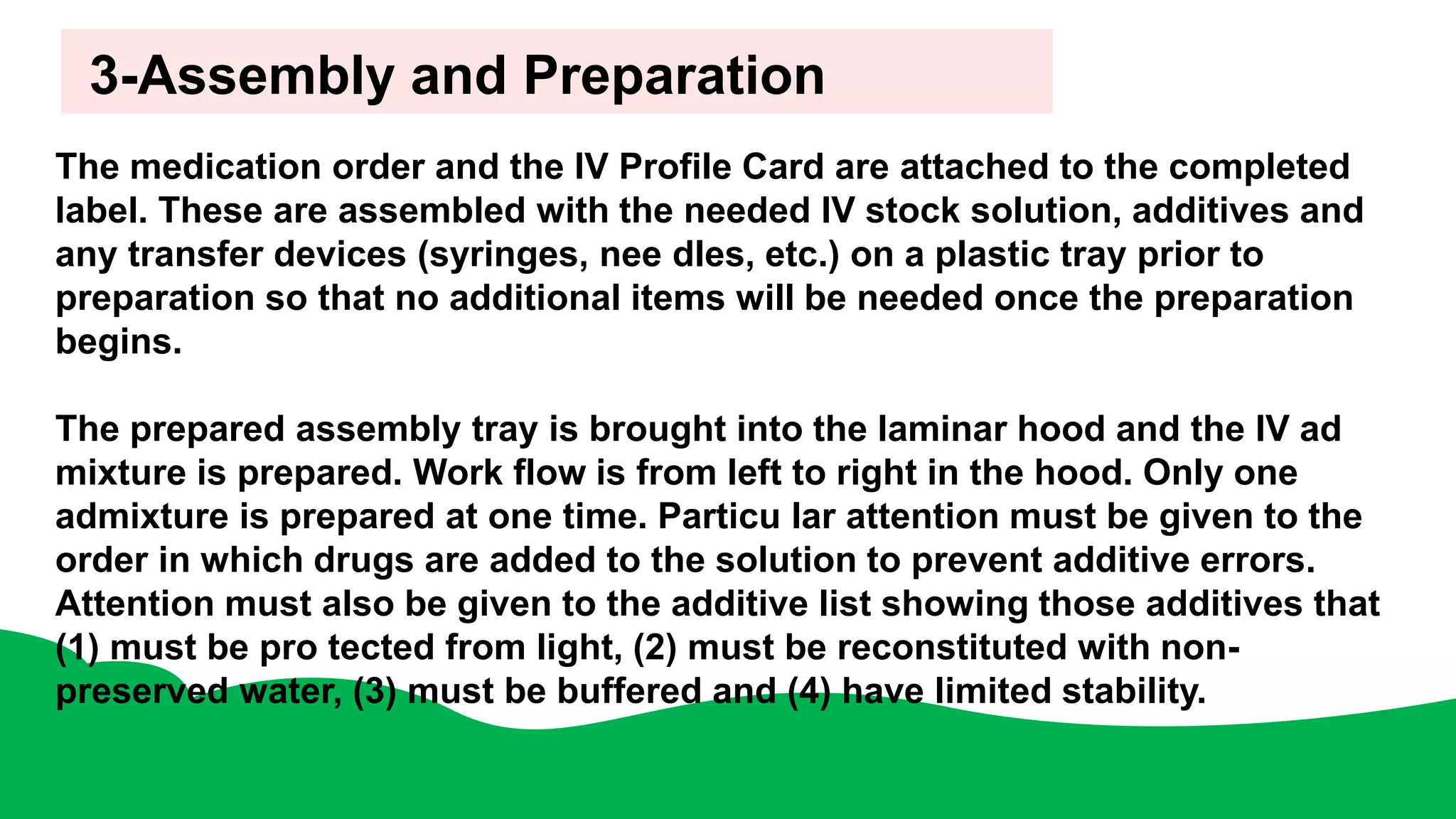 Intravenous admixtures | PPTX