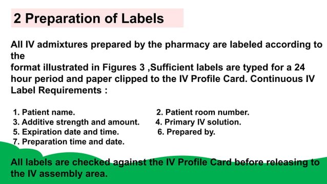 Intravenous admixtures | PPTX | Chemistry | Science