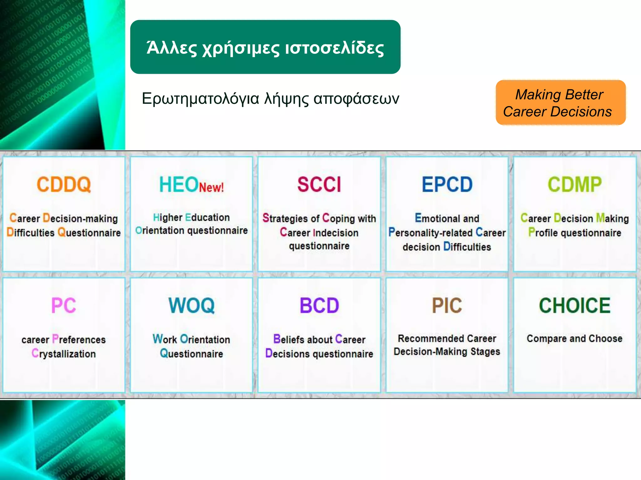 ΕΠΑΓΓΕΛΜΑΤΙΚΟΣ ΠΡΟΣΑΝΑΤΟΛΙΣΜΟΣ. ΤΟ ΕΡΓΑΣΙΑΚΟ ΠΕΡΙΒΑΛΛΟΝ ΣΤΗΝ ΕΛΛΑΔΑ.pptx