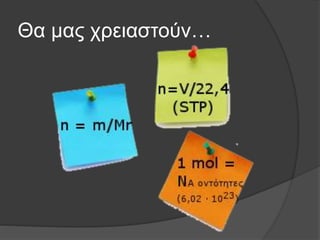 Στοιχειομετρικοι υπολογισμοι.pptx