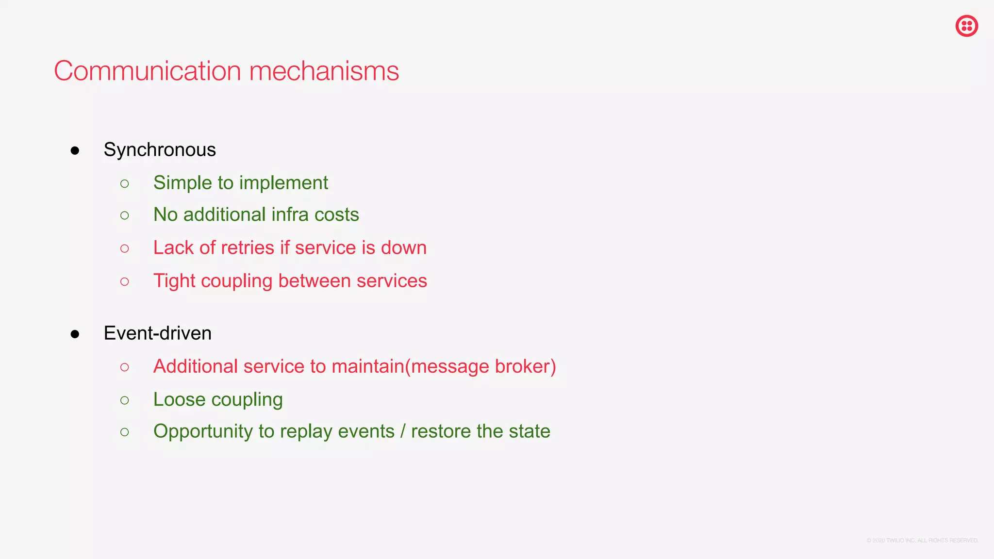 "Evolution of microservice architecture on Conversations API ...