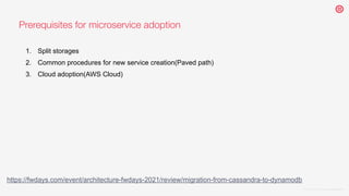 "Evolution of microservice architecture on Conversations API ...
