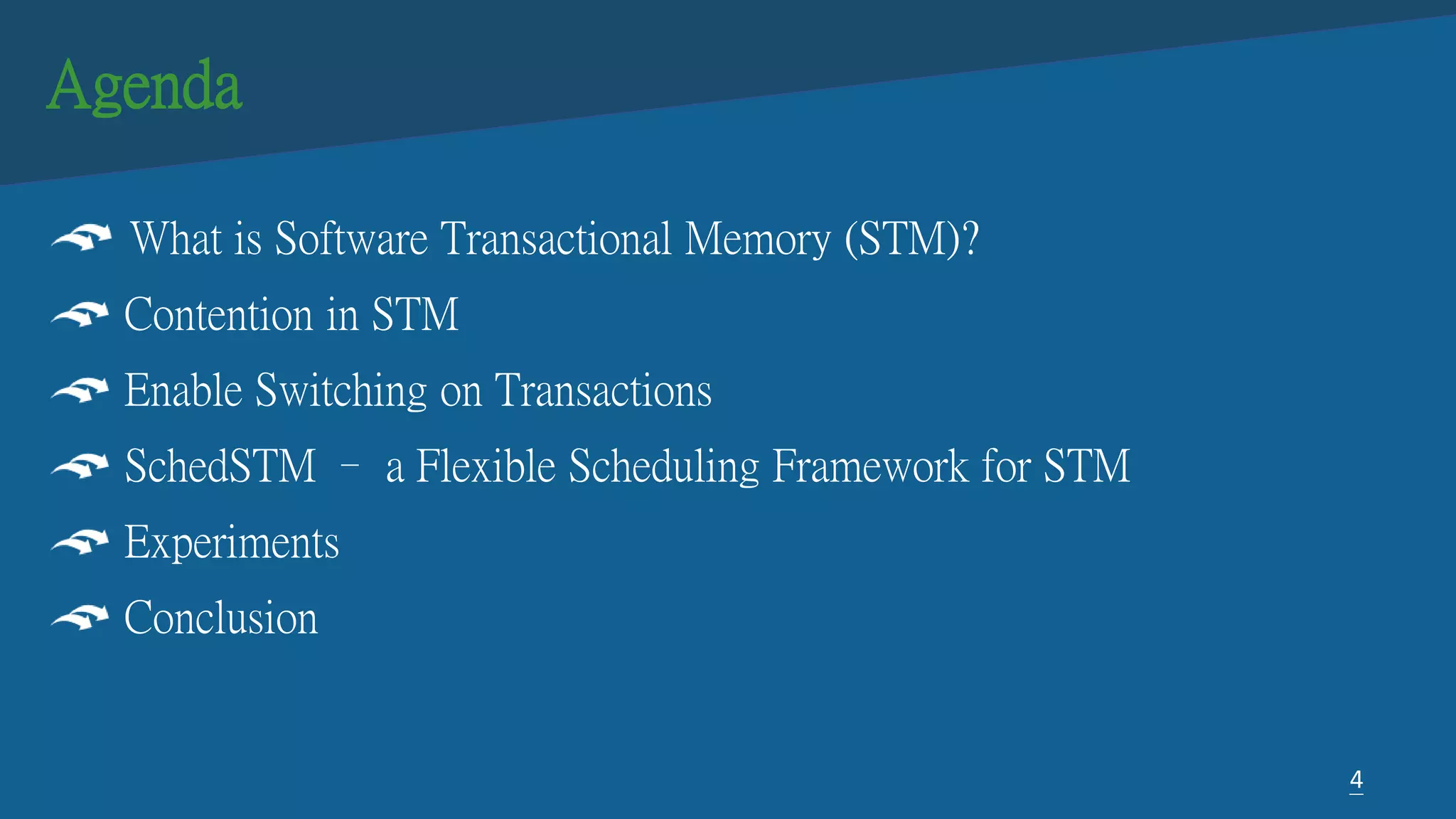Coscup 2022 腳踏多條船 利用 Coroutine在 Software Transactional Memory上進行動態排程 Ppt