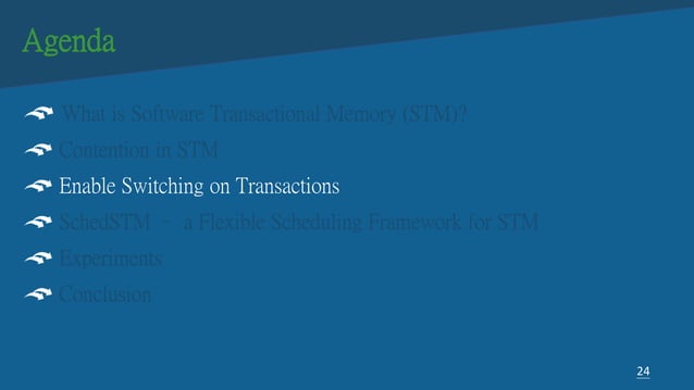 [COSCUP 2022] 腳踏多條船-利用 Coroutine在 Software Transactional Memory上進行動態排程 ...