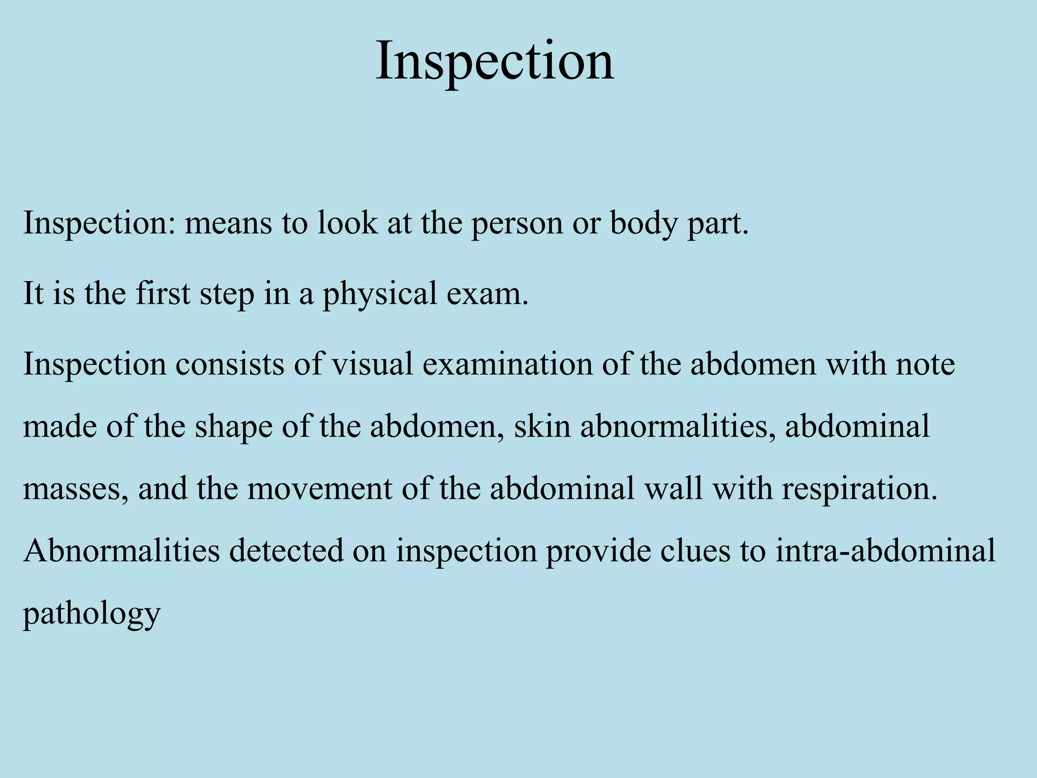 Physical Examination Components | PPTX