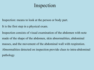 Physical Examination Components | PPTX