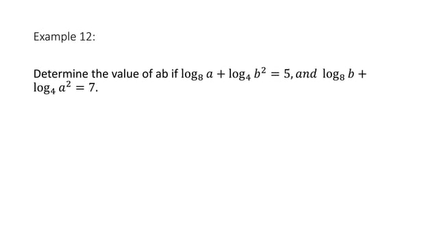 理想国牛剑数学讲义：𝐿𝑜𝑔𝑎𝑟𝑖𝑡ℎ𝑚𝑖𝑐 𝐸𝑞𝑢𝑎𝑡𝑖𝑜𝑛𝑠 & 𝐿𝑜𝑔𝑎𝑟𝑖𝑡ℎ𝑚 𝐴𝑝𝑝𝑙𝑖𝑐𝑎𝑡𝑖𝑜𝑛.pptx