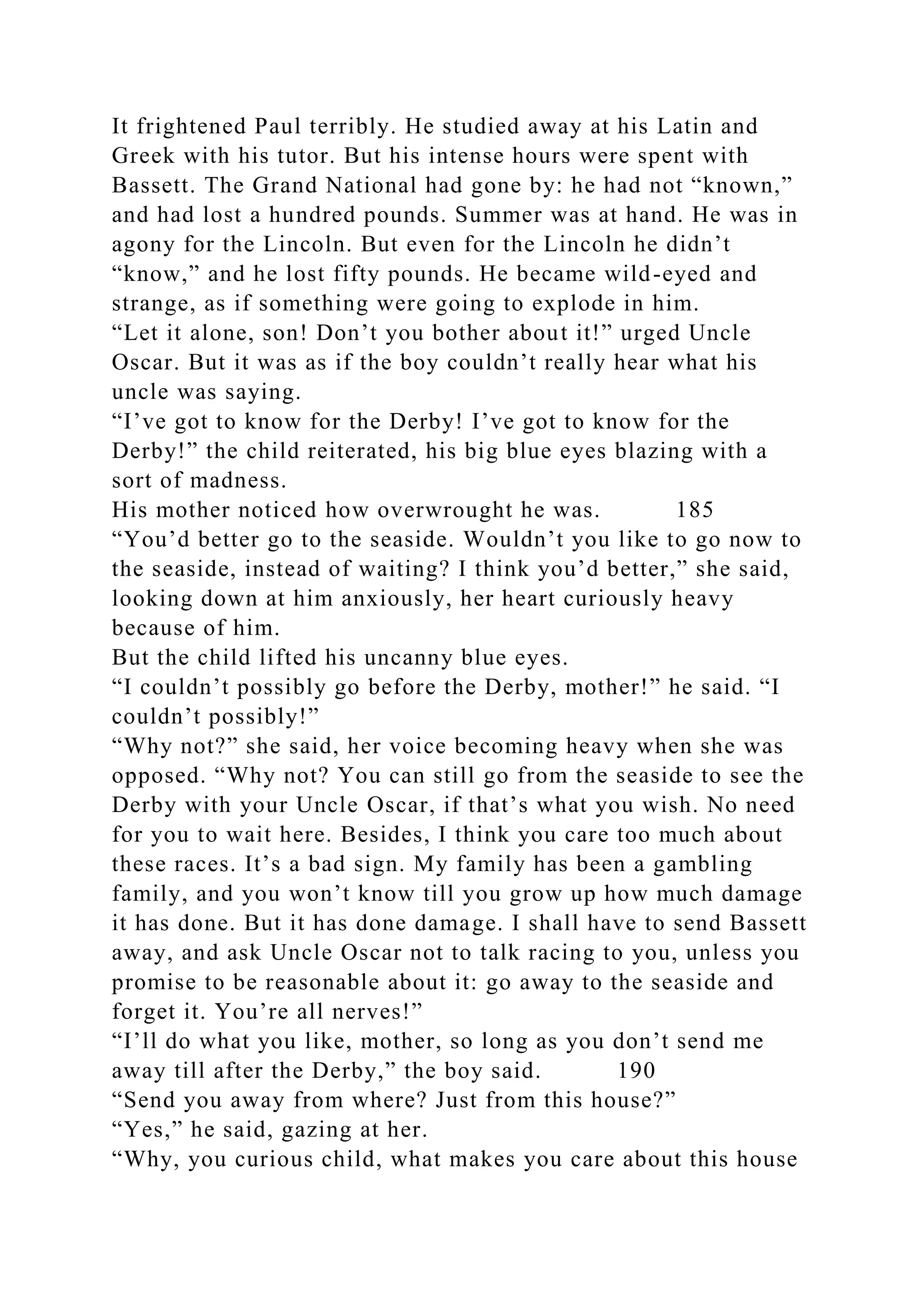 . H. Lawrence THE ROCKING-HORSE WINNER 1933D. H. Lawrence.docx