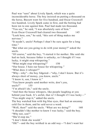 . H. Lawrence THE ROCKING-HORSE WINNER 1933D. H. Lawrence.docx