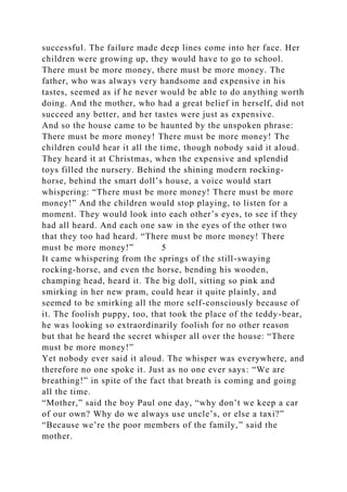 . H. Lawrence THE ROCKING-HORSE WINNER 1933D. H. Lawrence.docx