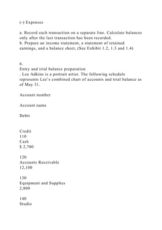 . Basic transaction processing. On November 1 of the current.docx ...