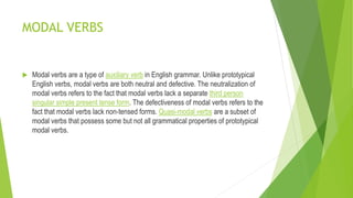 The Modal in English grammar | PPT