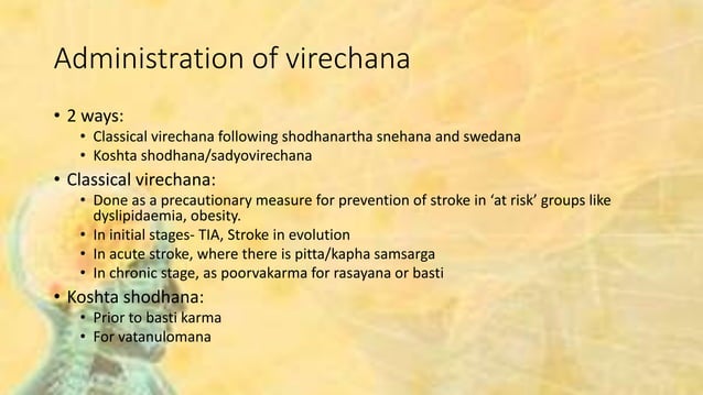 virechana in pakshaghata | PPTX | Brain and Nervous System Disorders ...