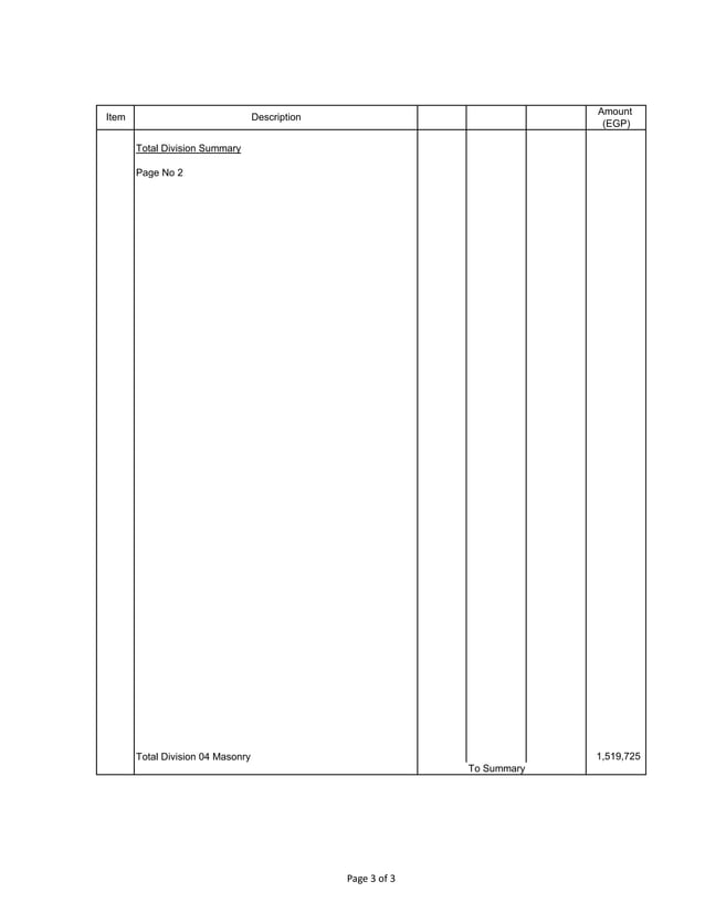 Bill Of Quantities Issued For Construction | PDF | Civil Engineering ...