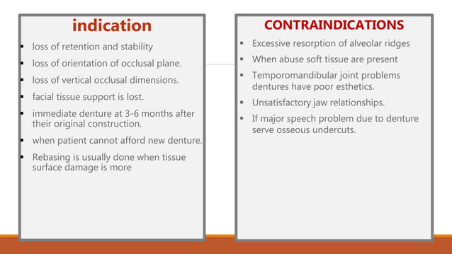 Relining and rebasing | PPTX