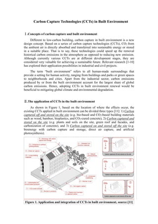 Carbon Capture Technologies (CCTs) in Built Environment | PDF
